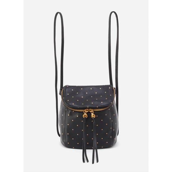 HOBO | Bags | New Hobo Fern Convertible Backpack In Black And Gold ...